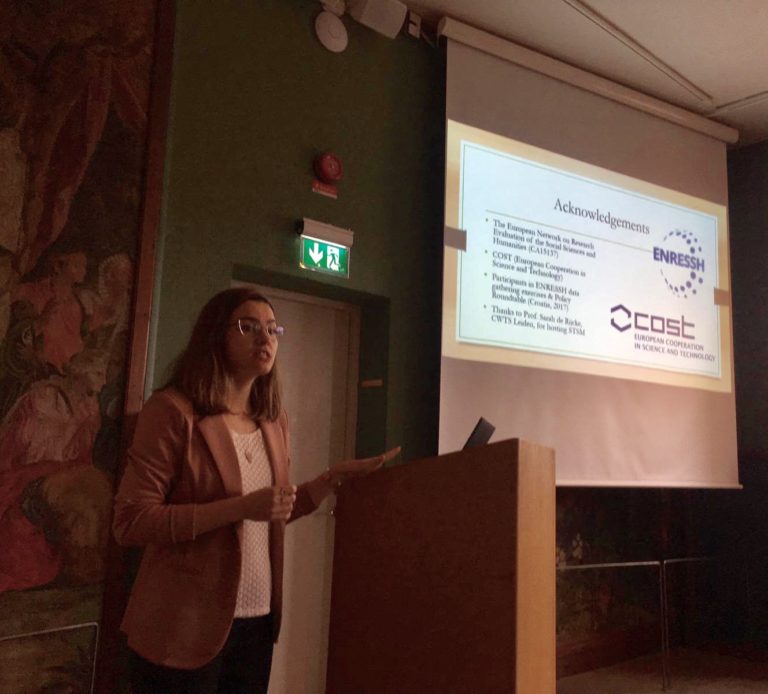 Michael Ochsner and Corina Balaban present the work of ENRESSH during ...